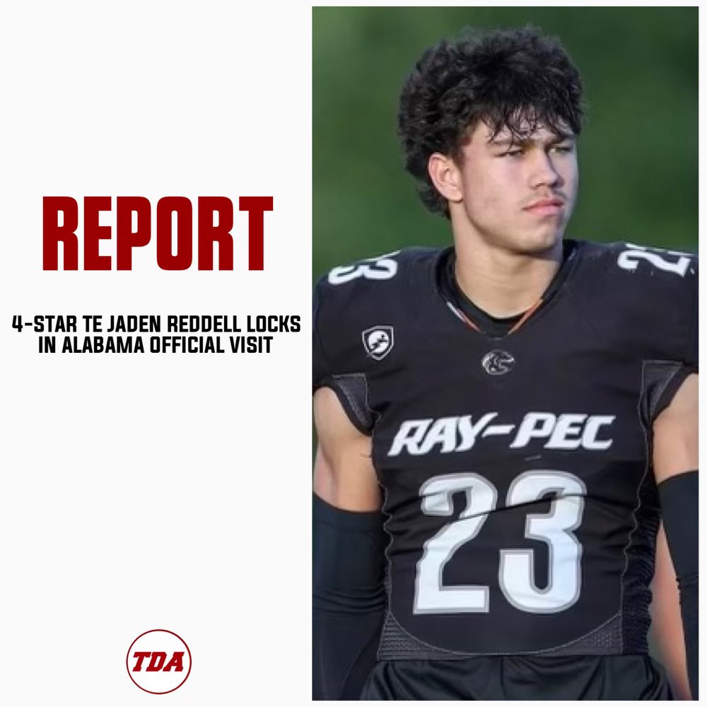 Black.Poet 🥋 🐘🧀🧀🐂 on Twitter: "RT @TDARecruiting: 4-Star TE Jaden Reddell tells @Jdsmith31Smith ...
