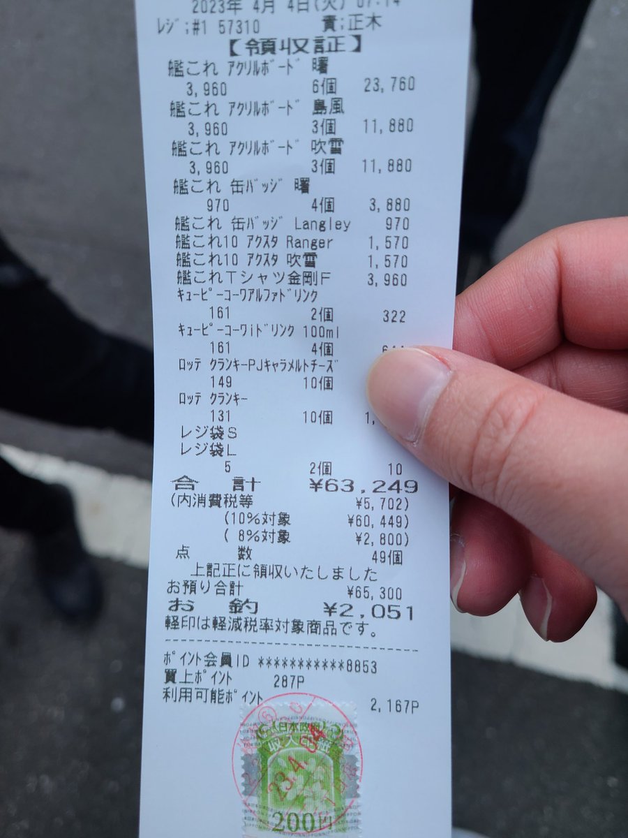 とうふ 禁酒 On Twitter Rt Admiralproducer ちなみに今日は久しぶりにコンビニのレシートに収入印紙貼って