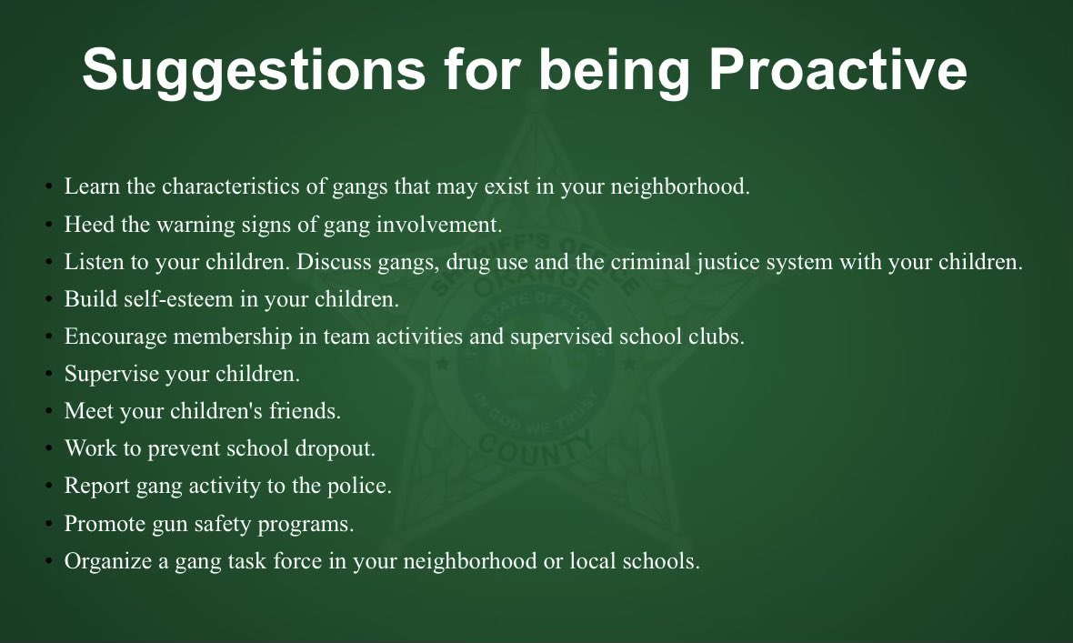 Orange County Sheriff's Office on Twitter: "Our Gang Unit partnered ...