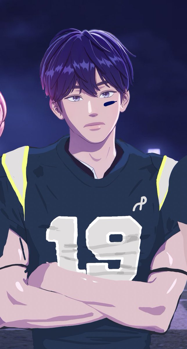 🌸whatdaiswntsay on Twitter: "RT @plving0312: 라방날 기분좋아서_신나게_달리는_최애재질_미식축구Ver💙단체샷+개인샷💙 다듬기엔 시간이 ...