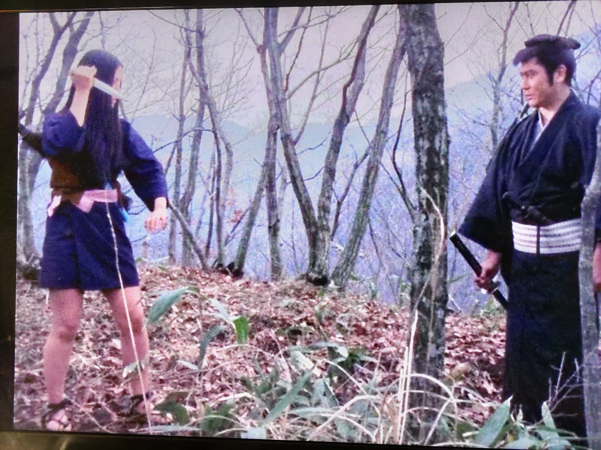 エテキチ On Twitter 簡単紹介です。無宿侍 8 無情の唄より、きらら役 松岡きっこさんです。卍幻之介(柘植のゲン)役 天知茂さんに対して恋と任務の間で揺れ動く様子が大変いい感じ