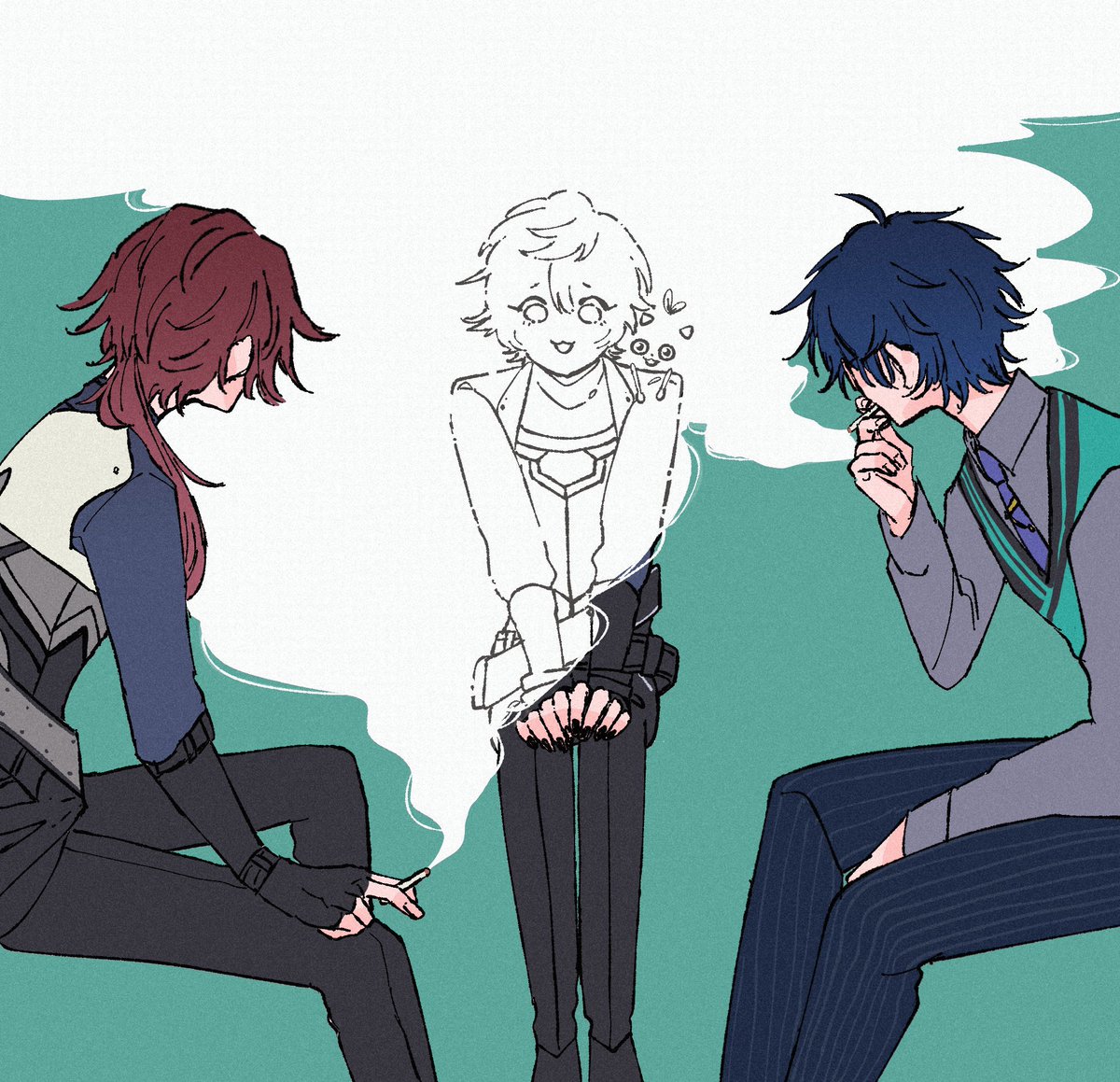 まめねことレオス #イロ絵す #AXIART 好きシーンをまとめましたが描ききれませんでした情報量 」にくのまんまの漫画