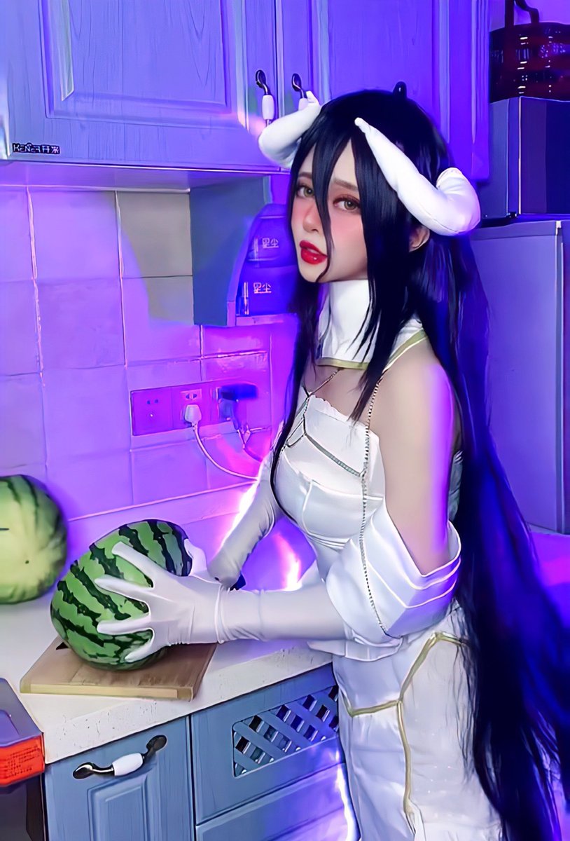 Asu_coser on Twitter: " calm down #Albedo #succubus #overlord #cosplay"
