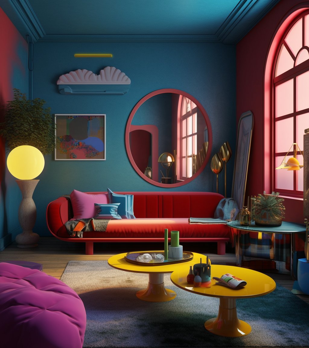 Colorful Art Deco Interior: Can't wait to see the first furniture ...