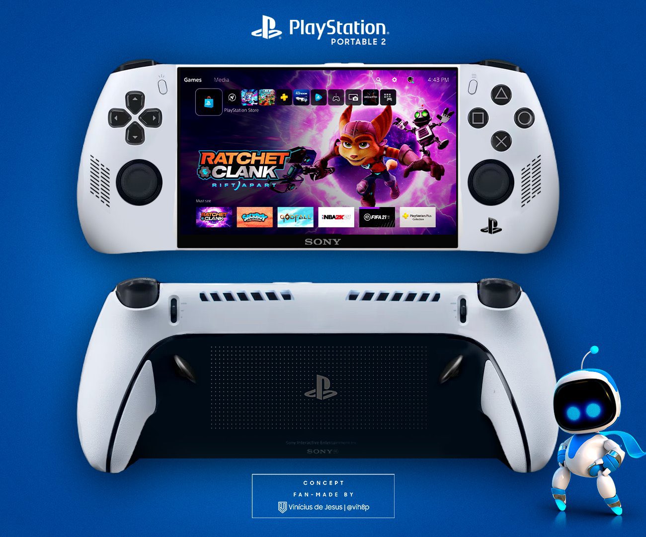 on X A fan created a fantasy PlayStation Portable inspired by DualSense and the PS5. Design vih8p https t Z3LidIJuCS X