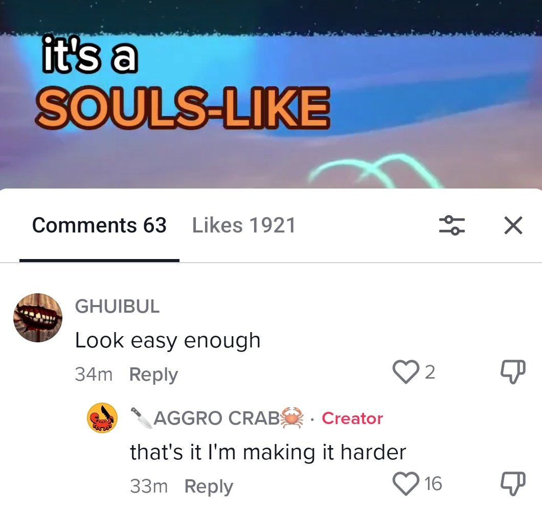 AGGRO CRAB on Twitter: "when will you learn"