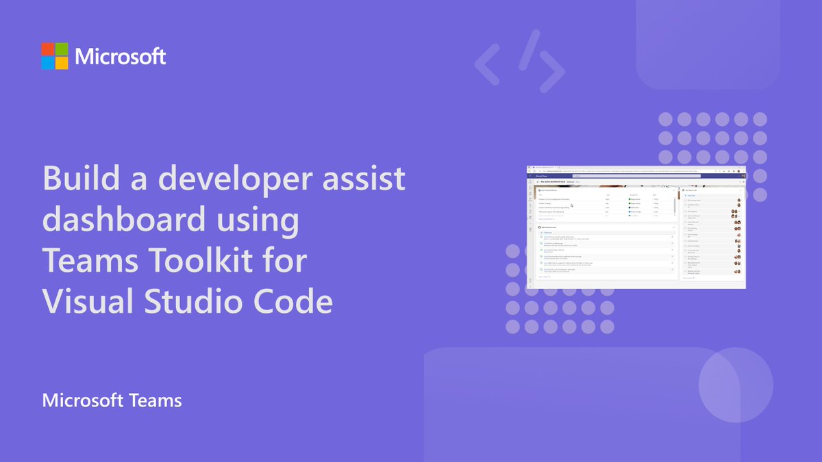 Microsoft 365 Developer on Twitter: "Learn how to build a developer assist dashboard for ...