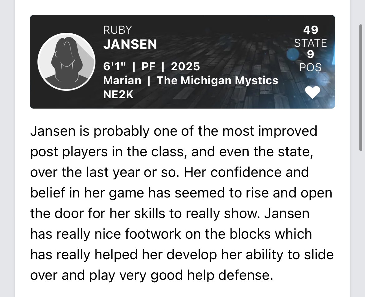 Jon Jansen on Twitter: "RT @Ruby__Jansen: Thank you so much for the mention @PrepGirlsHoops ...