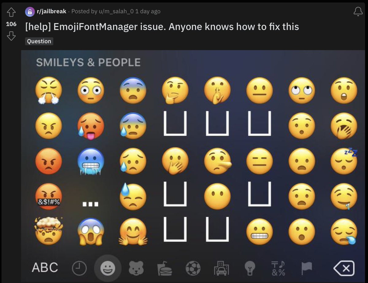 UAE_TECH 🖥🛠🇦🇪 on Twitter: "RT @PoomSmart: If you use EmojiFontManager version 1.3.2 and you get ...
