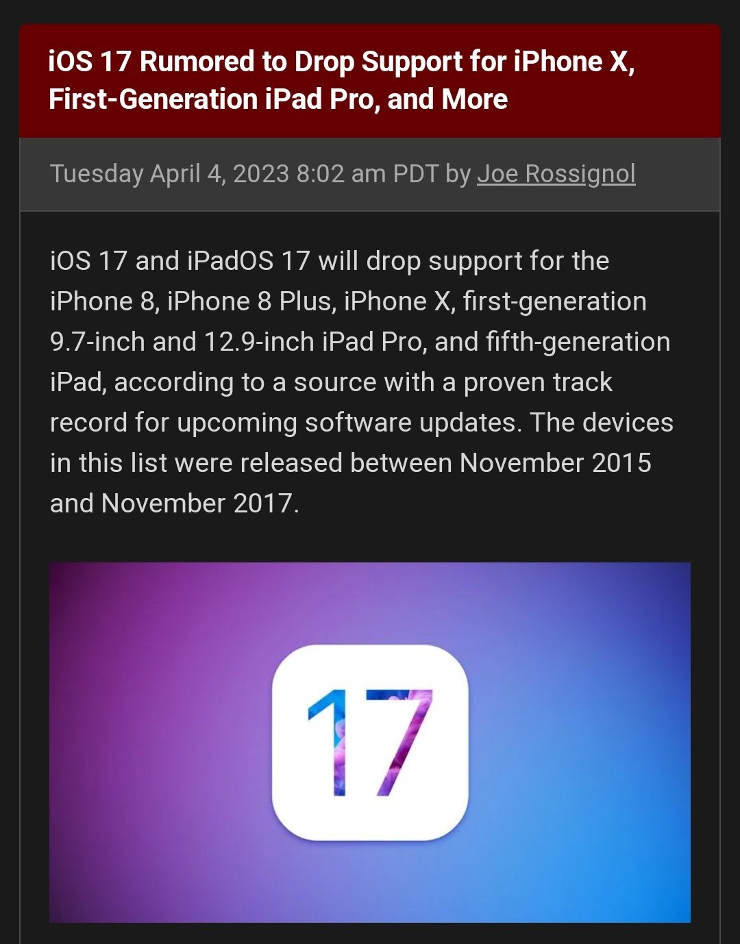 Alvin on Twitter: "It is rumoured that iPhones with Apple's A11 Bionic chip or older will not ...