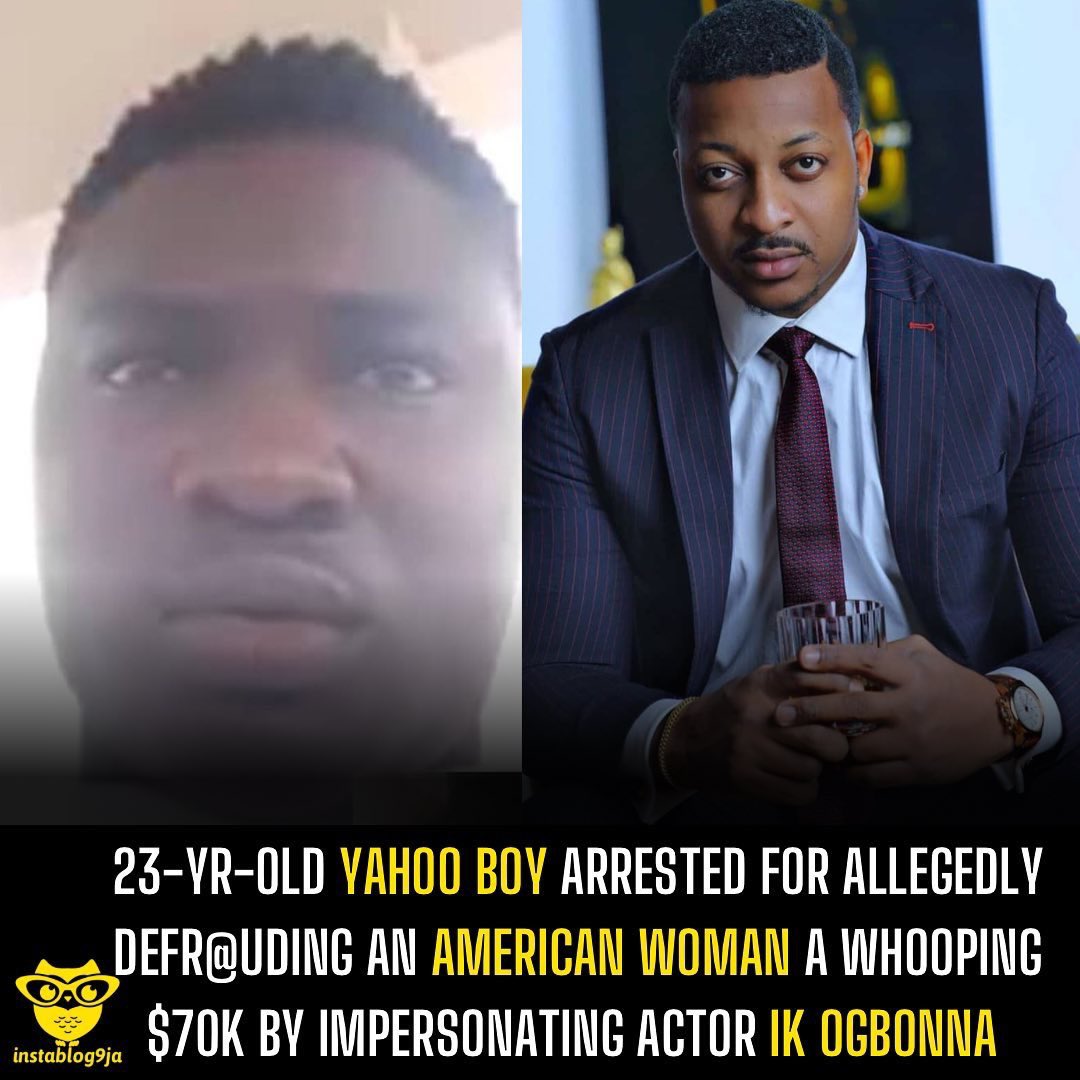 Instablog9ja on Twitter: "23-yr-old yahoo boy arrested for allegedly defr@uding an American ...