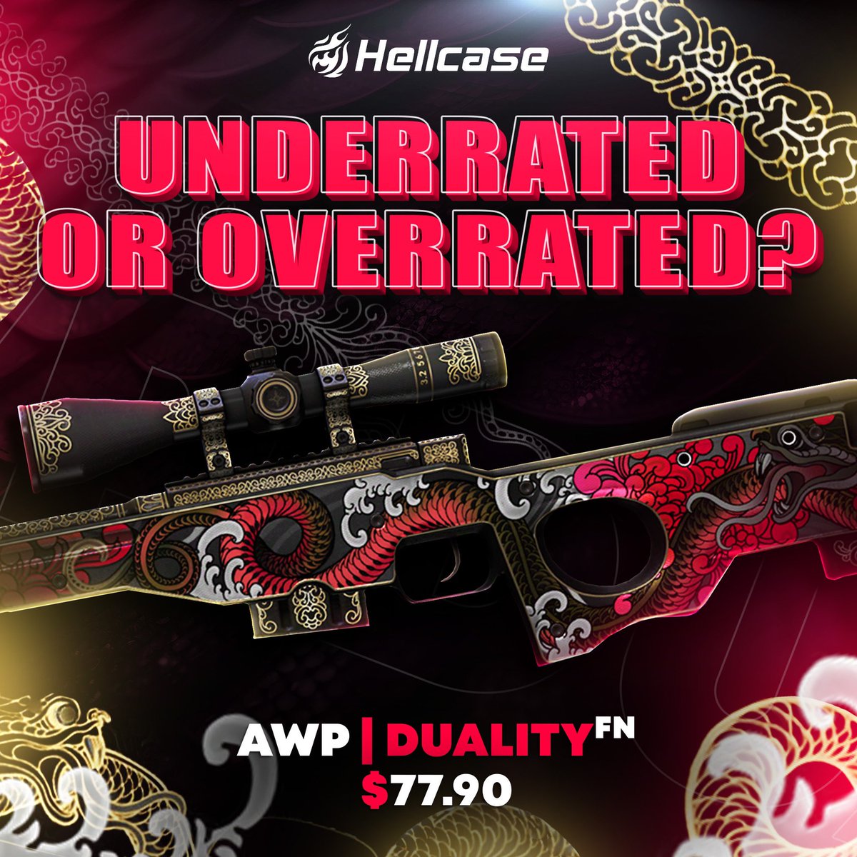 Hellcase 🔥 on Twitter: "Duality is the most recent addition to the AWP family, released as a ...
