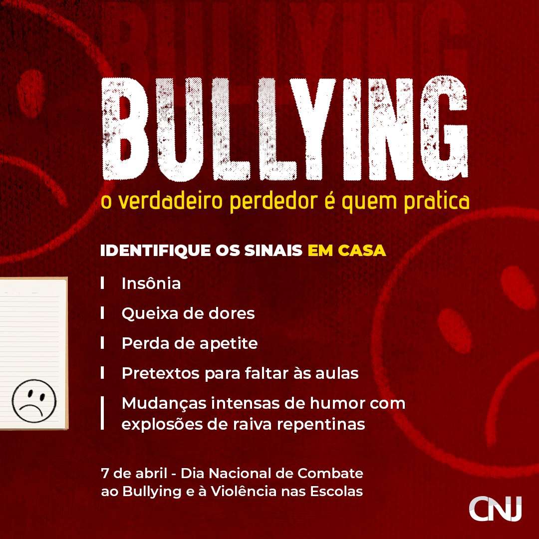 Cnj On Twitter đ O Bullying E A ViolĂȘncia Nas Escolas SĂŁo Problemas