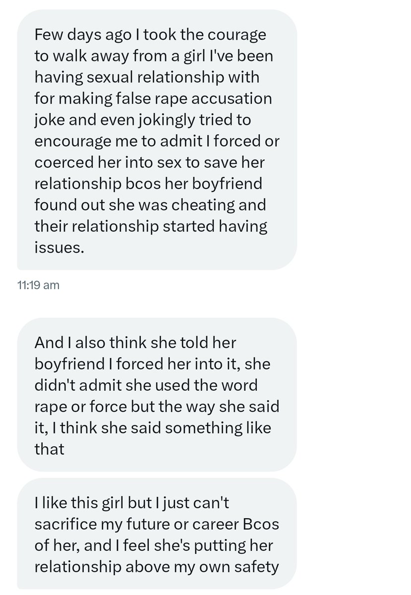 Sir Dickson on Twitter: "Someone told her boyfriend you raped her and tried to encourage you to ...