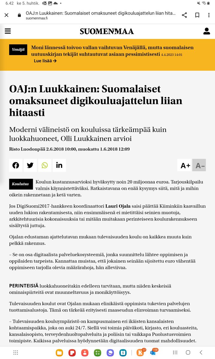 Lauri Ojala 🇫🇮🇪🇺🌍🇺🇦 on Twitter: "RT @Energiatutka: Koulumaailma on hain ruokaa, jos sen ...