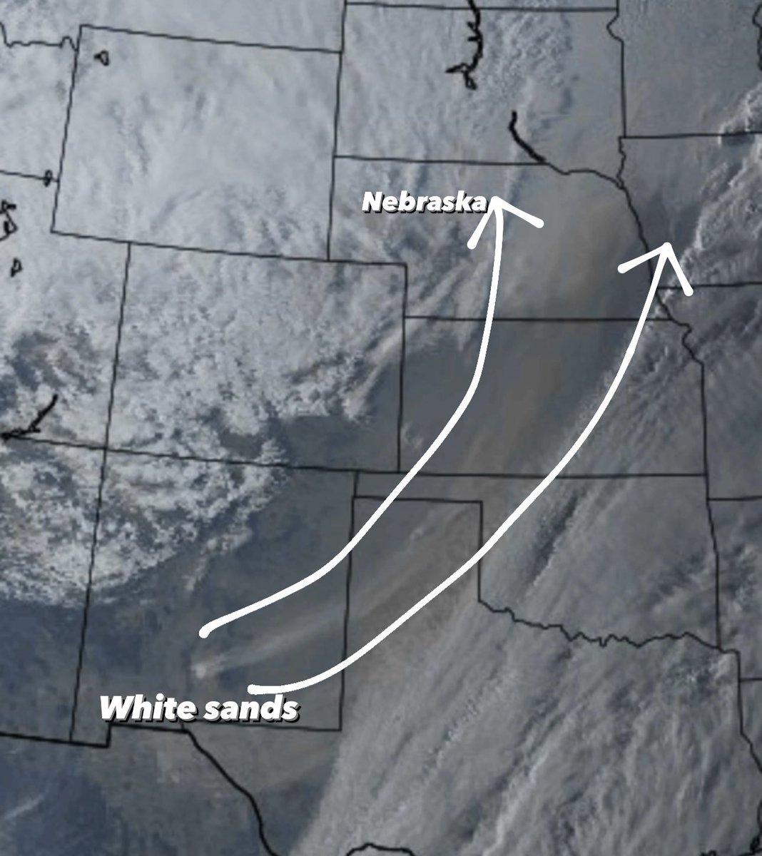 NOLA History Guy on Twitter: "RT @paytonmalonewx: Insane! White Sands from New Mexico blowing ...