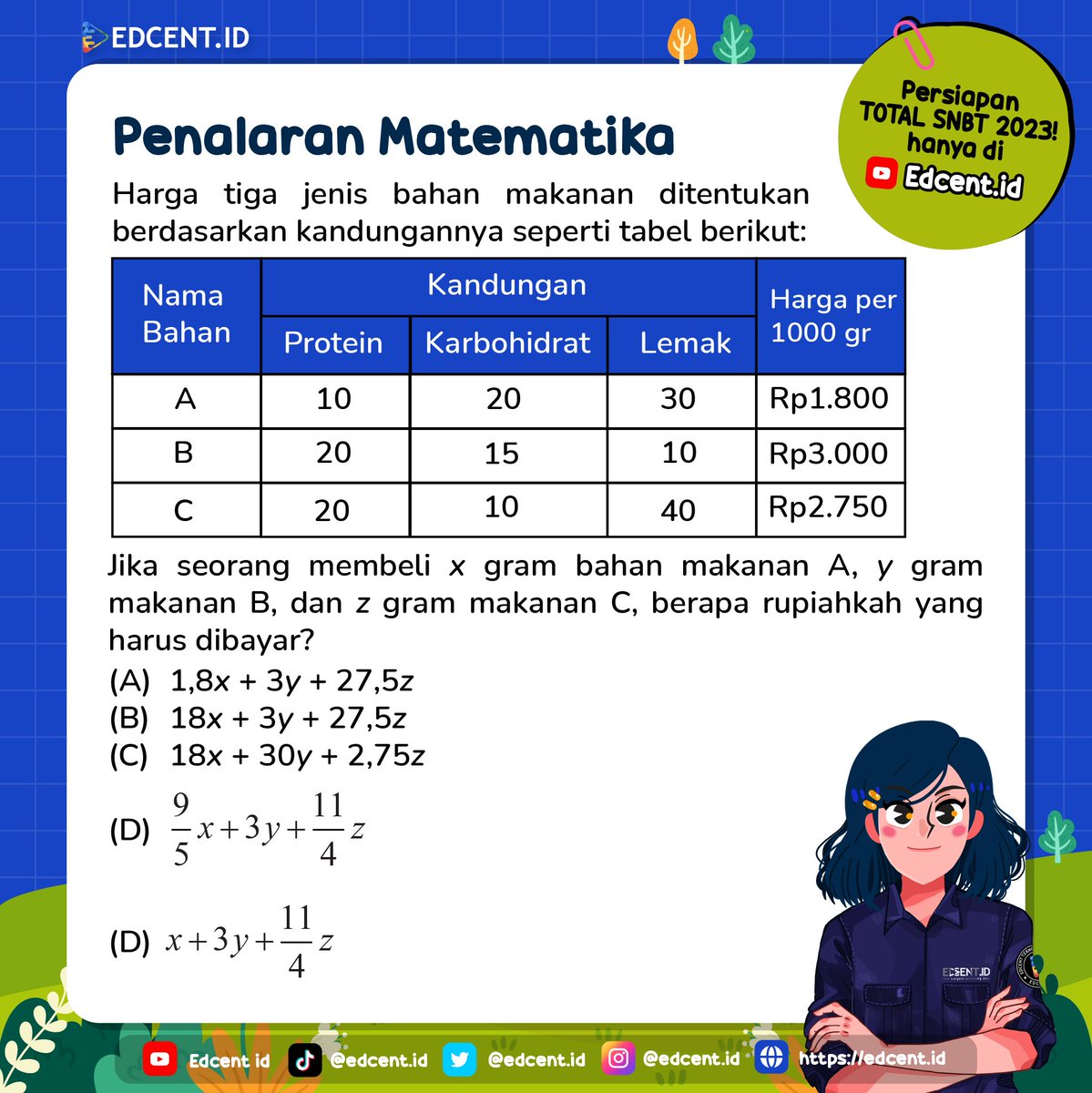 Yuk Latihan Soal Penalaran Matematika Snbt 2023 Youtube Gambaran - Riset Yuk Latihan Soal Penalaran Matematika Snbt 2023 Youtube Gambaran - Riset