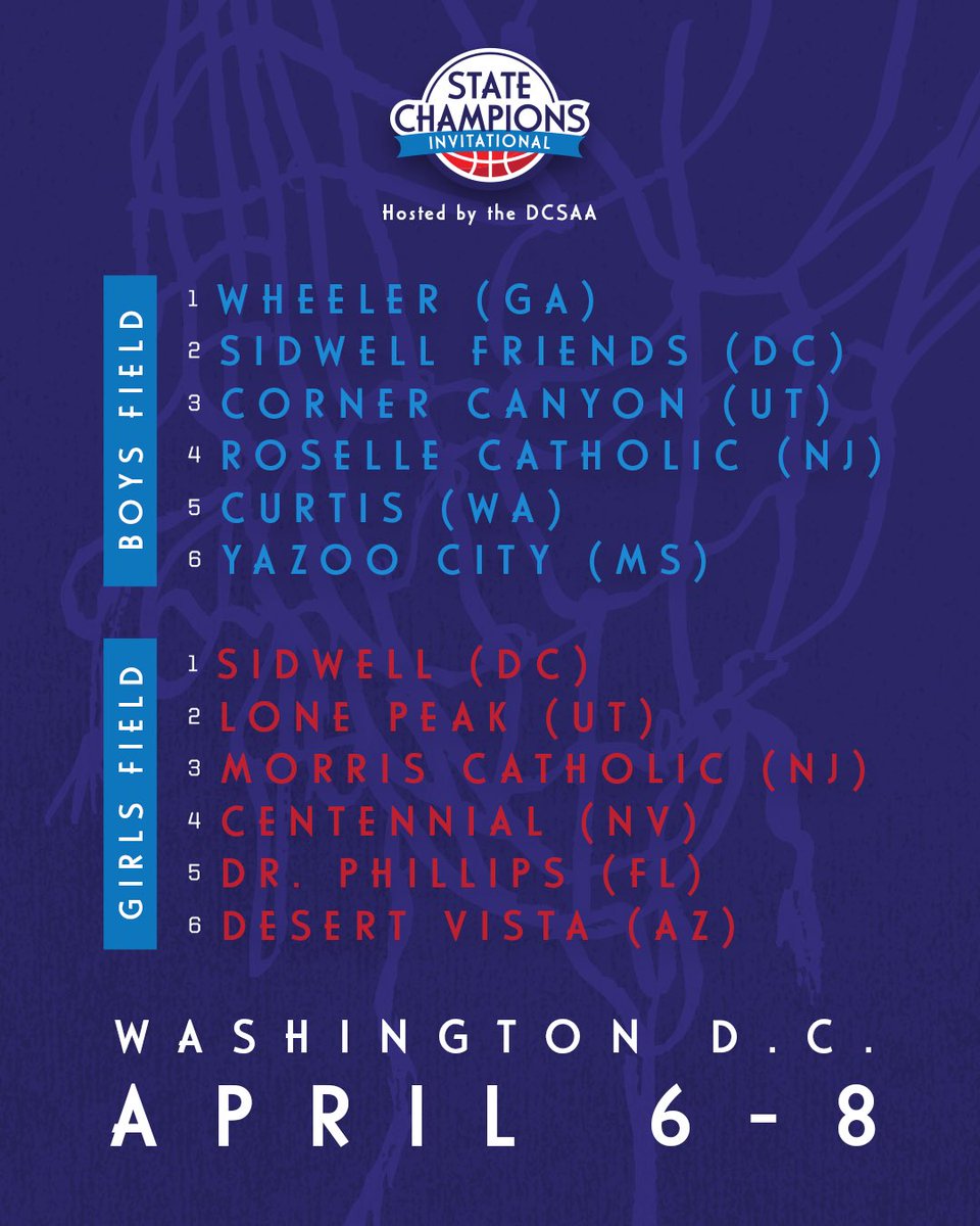 DC State Athletics on Twitter: "12 Teams, 3 Days, 2 Champions crowned .. The State Champions 🏀 ...