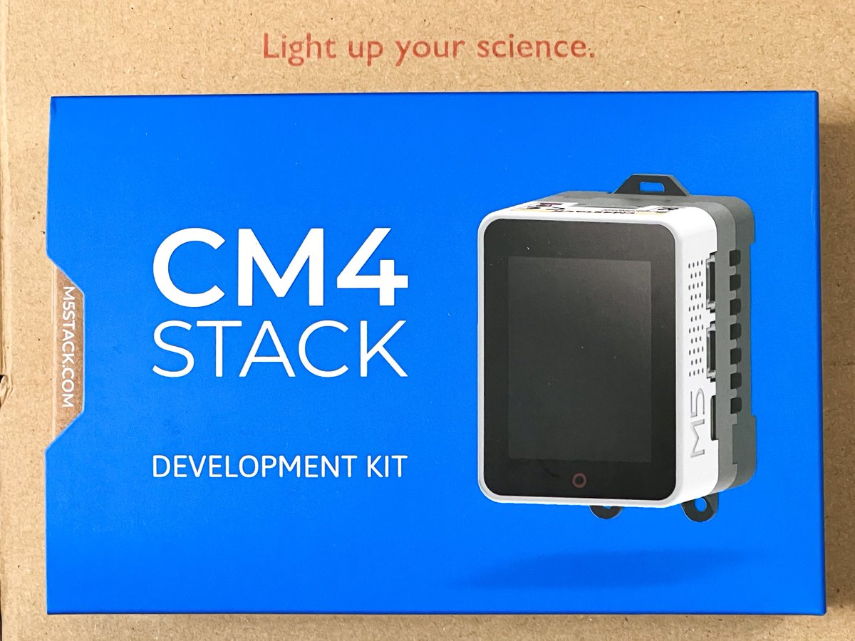 M5Stack on Twitter: "RT @saitotetsuya: 来たよ。デカめの箱でもスタンプが押されてる時もあるのね #m5stack #cm4stack"