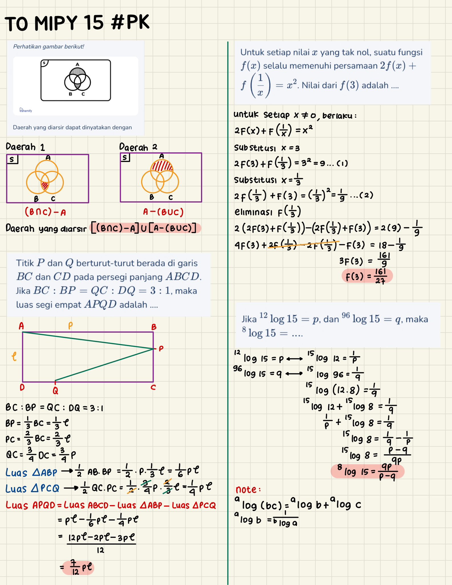 rain²³ || free tag to on Twitter: "Pembahasan PK TO Mipy #15🏆🏆 feel free to correct, semoga ...