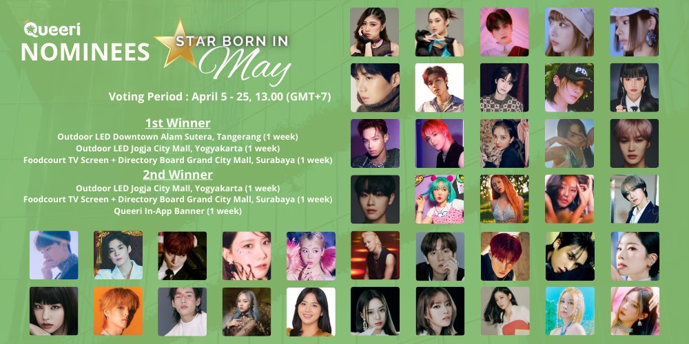QueeRI on Twitter: "👥Star Born in May NOMINEES👥 #YEJI #YOSHI #BAMBAM #DEWI #ZEE #ZOA #MONDAY # ...