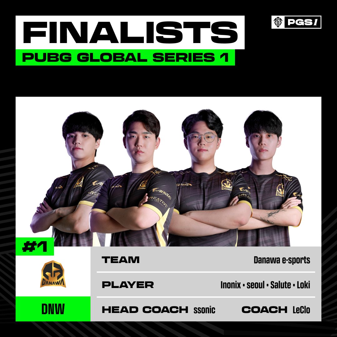 PUBG Esports KR on Twitter: "📢 PGS 1 ㅣ 한국 진출 팀 안내 📢 1️⃣ Danawa e-sports 2️⃣ PENTAGRAM 3️⃣ GHIBLI ...
