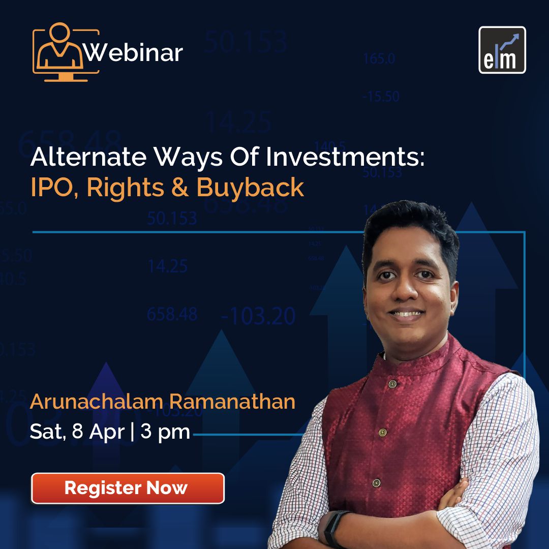 elearnmarkets on Twitter: "Abhi tak IPO ke maze nahi liye? Arunachalam Ramanathan ke saath ...