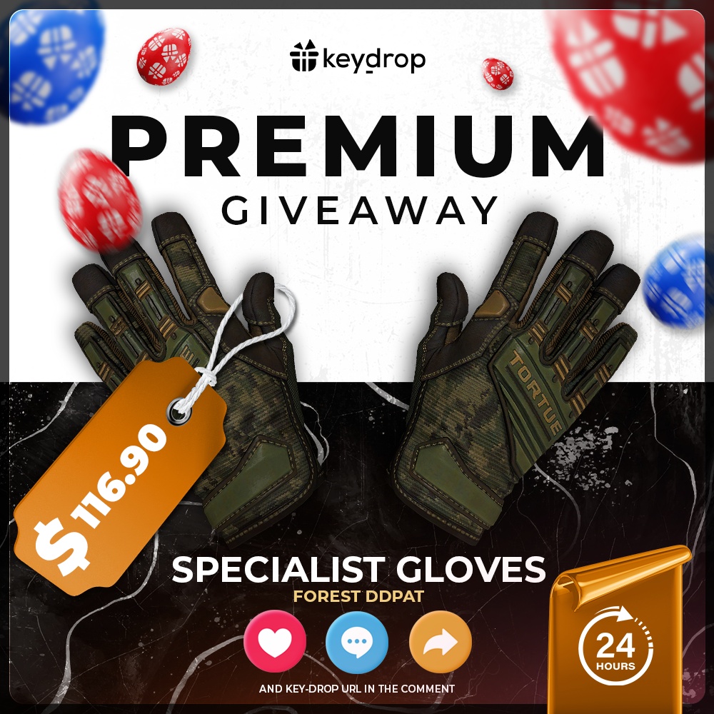 Key-Drop.com on Twitter: "Giveaway on ★ Specialist Gloves | Forest DDPAT🎁 👊 Just leave ️ under ...