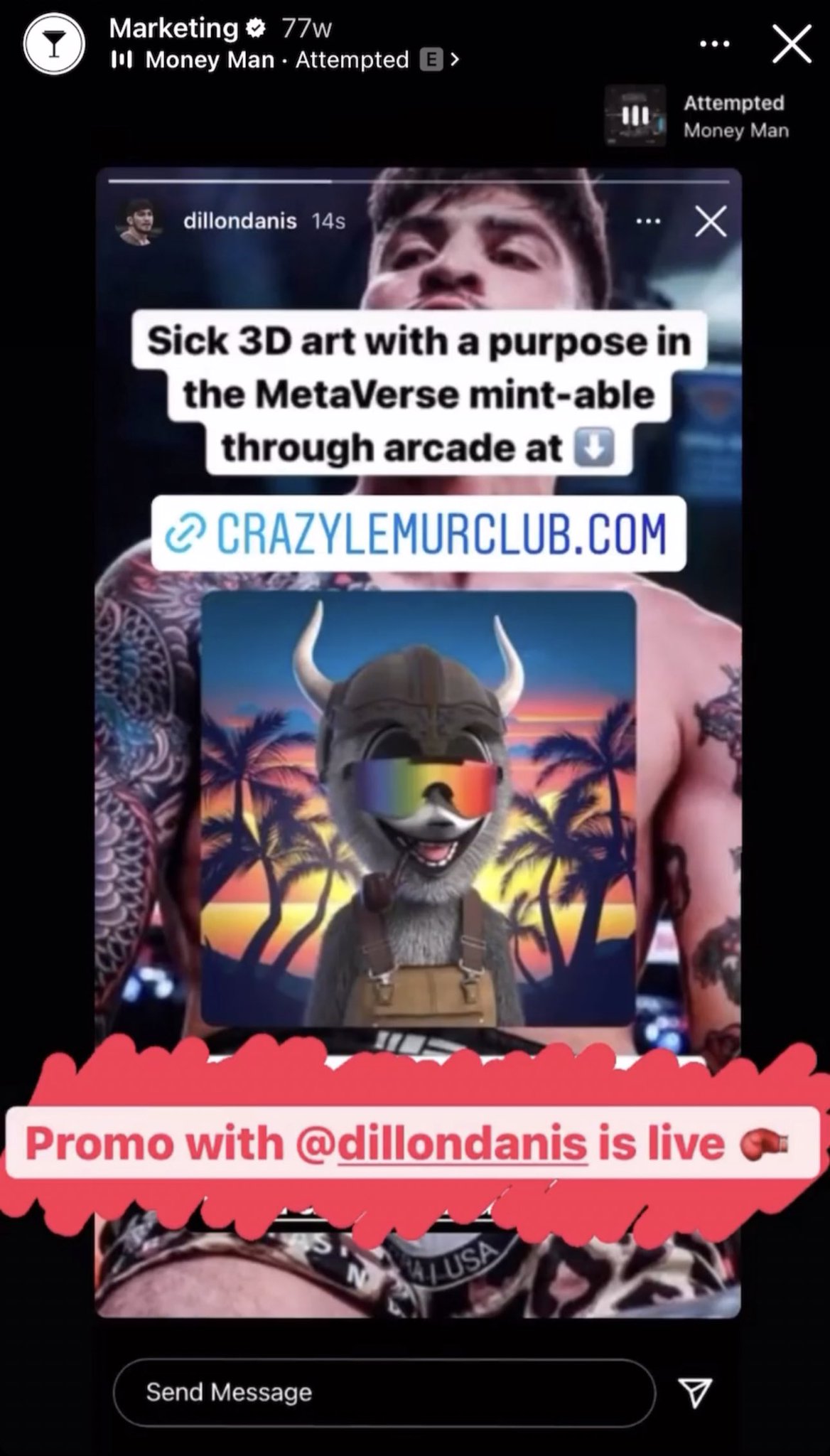 ZachXBT on Twitter: "5/ EX 2: Here he works with the NFT with Lil Xan and Dillon Danis to ...