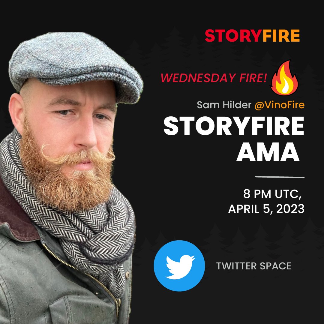 StoryFire on Twitter: "🔥 Wednesday Fire! 2 hours to go! See you at 8PM UTC! Set reminder now ...