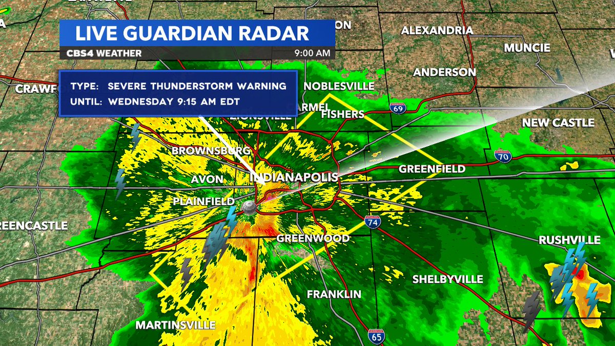 Krista McEnany on Twitter: "A Severe Thunderstorm Warning has been issued for Marion, Hamilton ...