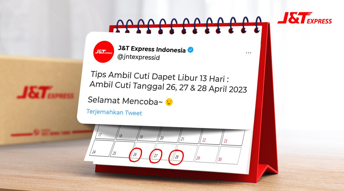 J&T Express Indonesia on Twitter: "Pengen liburmu makin panjang? 🤭🤭 J&T Friends bisa banget ...