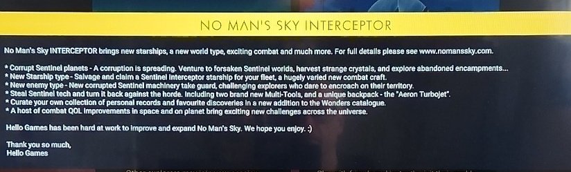 No Man's Sky Update 4.20 Pushes Interceptor Content This April 5