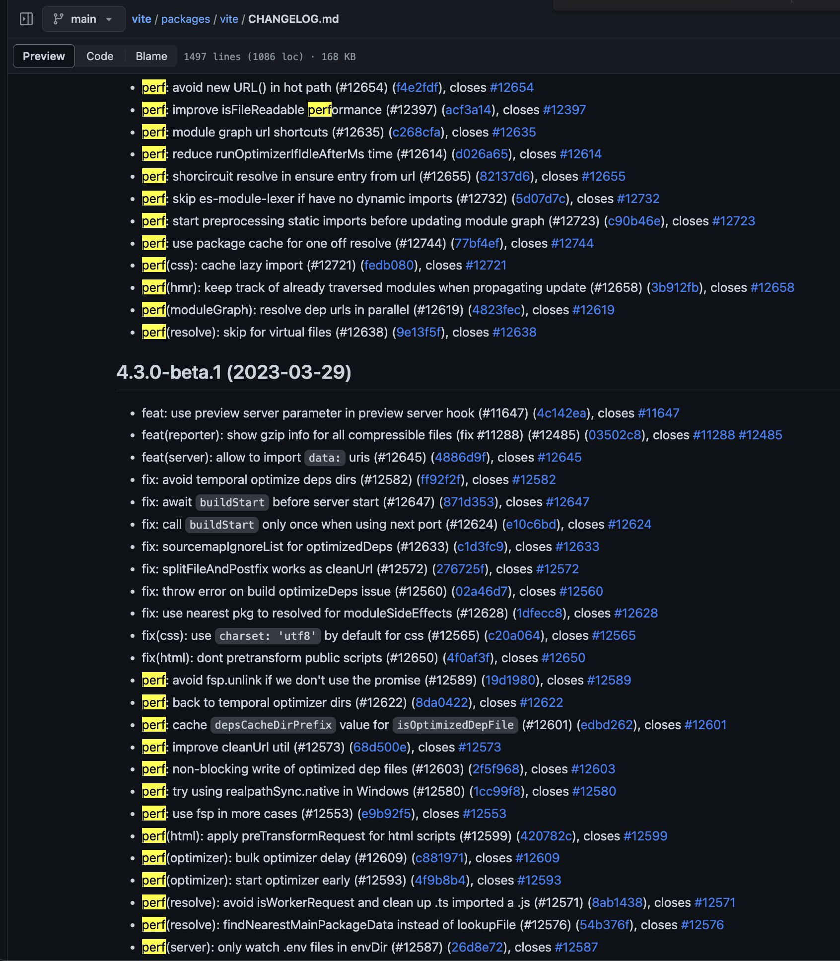 Anthony Fu on Twitter: "@vite_js 🤯 This team is going crazy! 🏎️ https://t.co/0EysHN8nVK" / Twitter