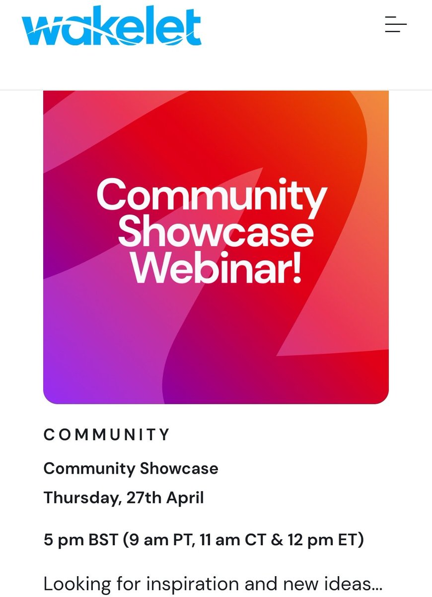 SelmiAli on Twitter: "التسجيل في حدث ويكليت @wakelet هذا يدعم من يريد ان يقدم على معلم خبير ...