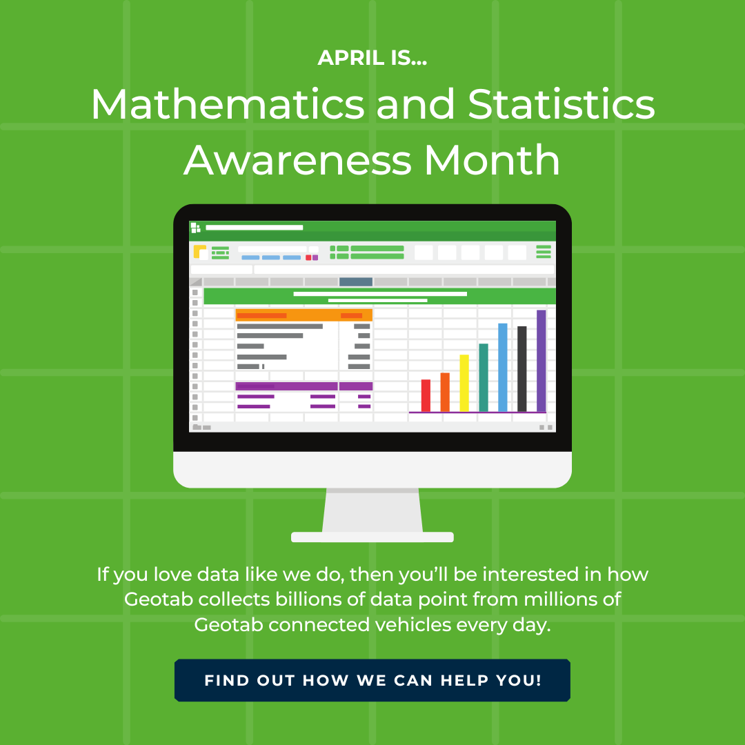 Connected Vehicles on Twitter: "April is Mathematics and Statistics ...