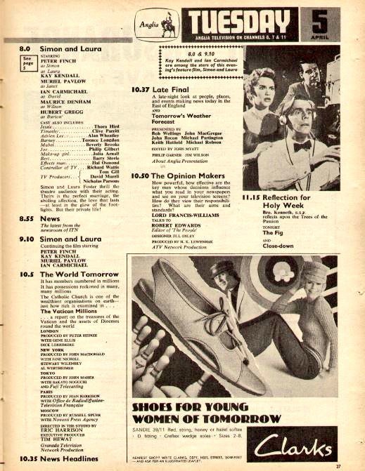 Graeme Wood on Twitter: "TV📺5/4/66 ITV 4.35:The Romper Room 5.0:High Road 5.25:Orlando 5.55:News ...