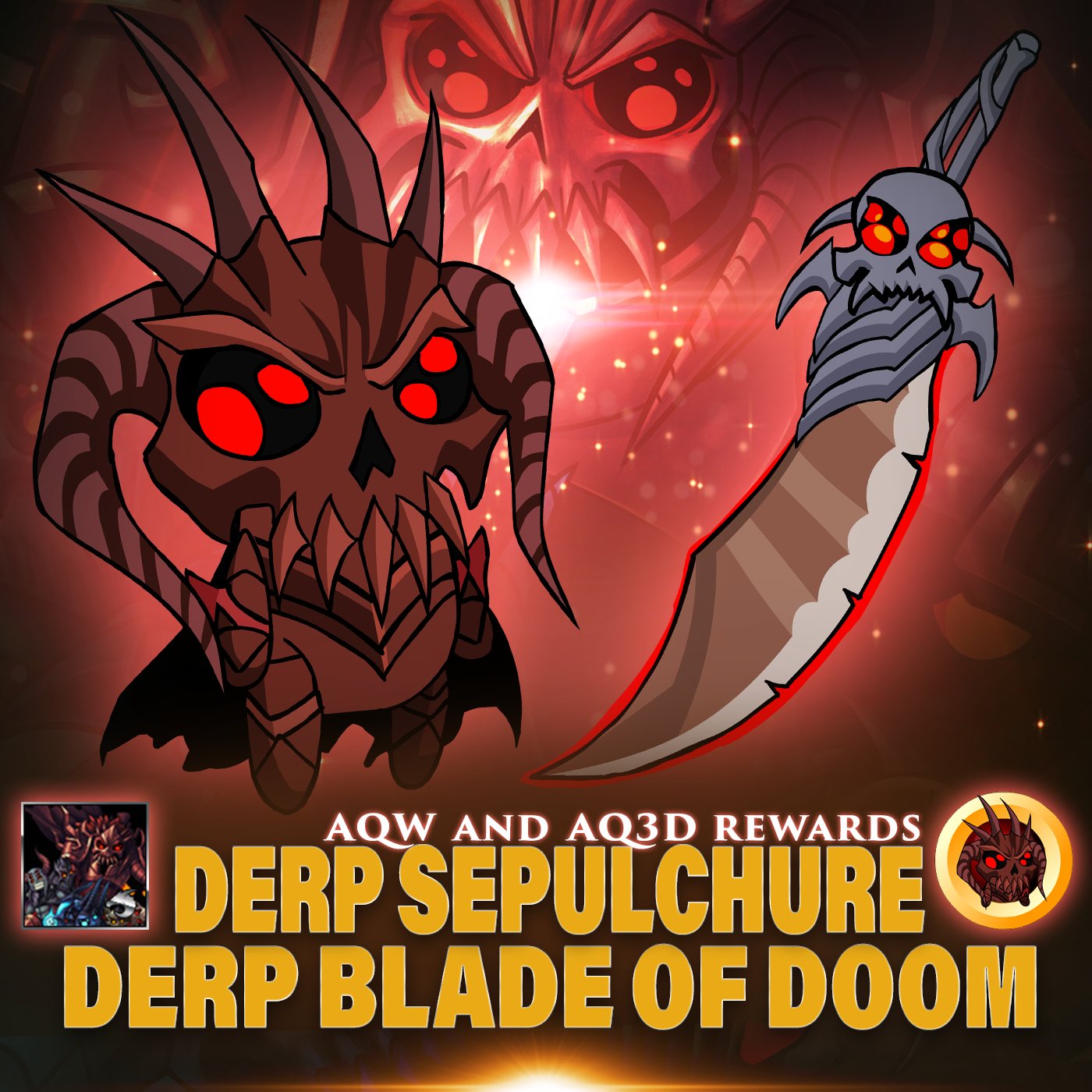 HeroMart on Twitter: "You always wanted to get Derp Sepulchure pet, & his Derp blade, but all ...