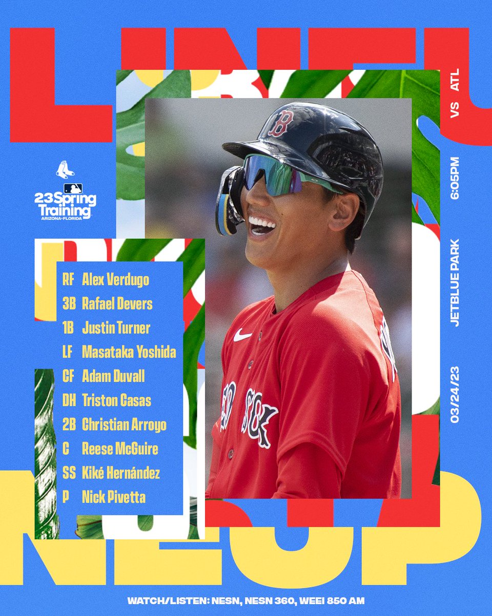 Red Sox on Twitter: "WBC Champ Masataka Yoshida back in the lineup!"