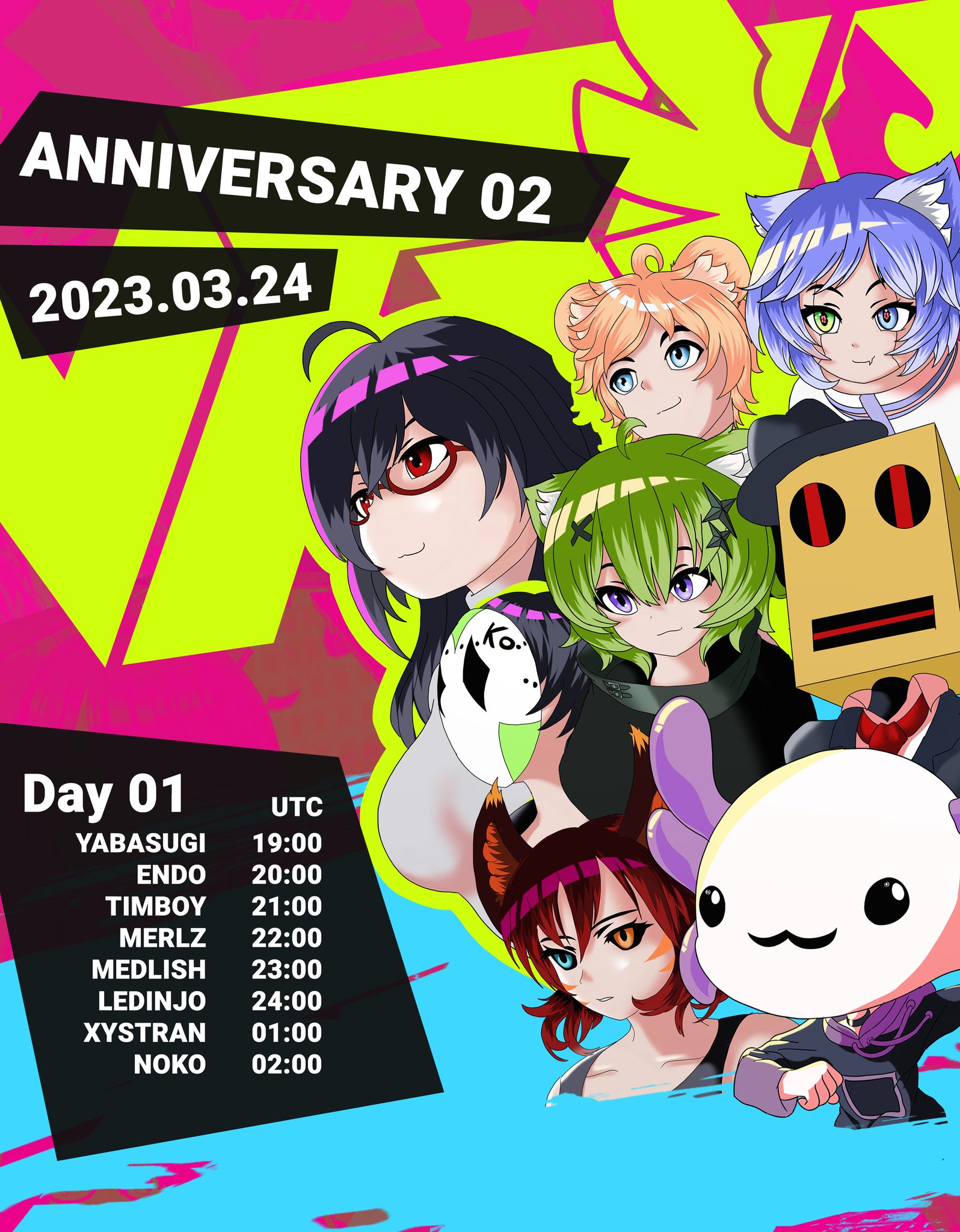 VRC Party Hub on Twitter: "Anniversary 02 at VTVR. Day 1.Starts 20:00 CET / -- EDT / https://t ...