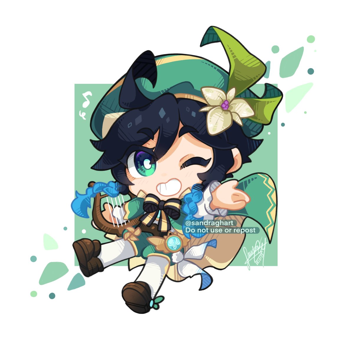 ナヒーダ(原神) 「Chibi Archons! 」|🌠 Sandra 🌠 FicZone 2023のイラスト