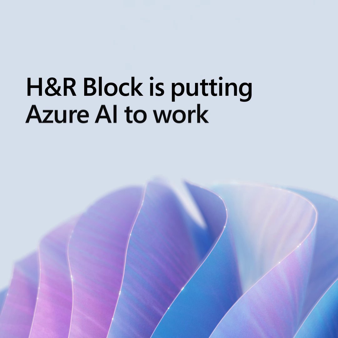 .@HRBlock puts Azure AI to work to make tax season less taxing by ...