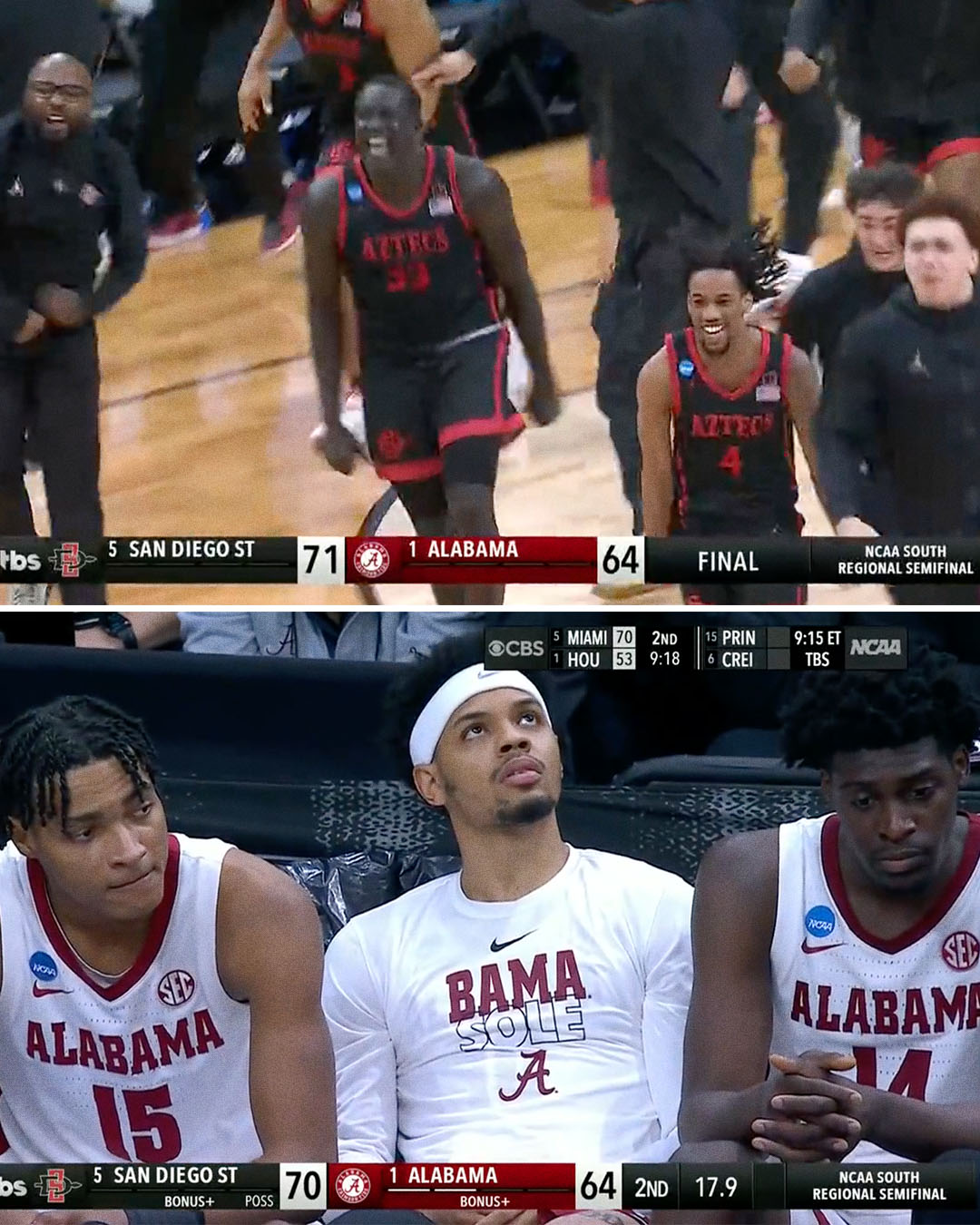 ESPN on Twitter: "THE MADNESS CONTINUES‼️ SAN DIEGO STATE IS MOVING ON TO THE ELITE EIGHT FOR ...