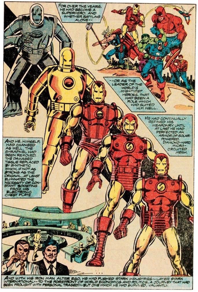 Iron Man Comic Book Page