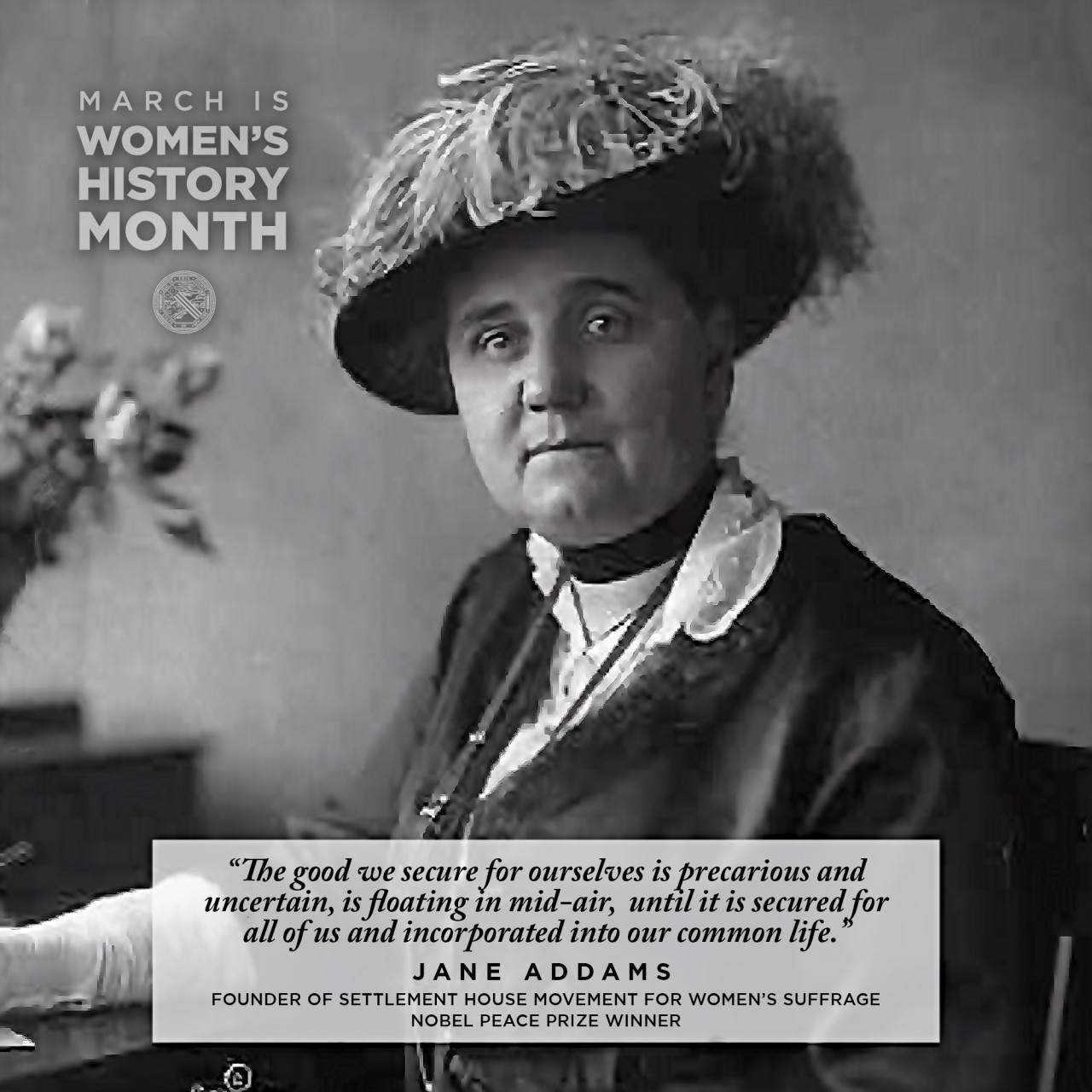 Jane Addams Settlement House Jane Addams: A Hero For Our Time