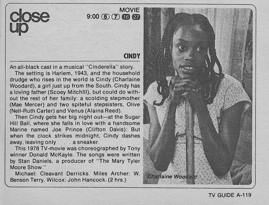 RetroNewsNow on Twitter: "📺ABC Primetime, March 24, 1978: — TV movie 'Cindy' starring Charlayne ...