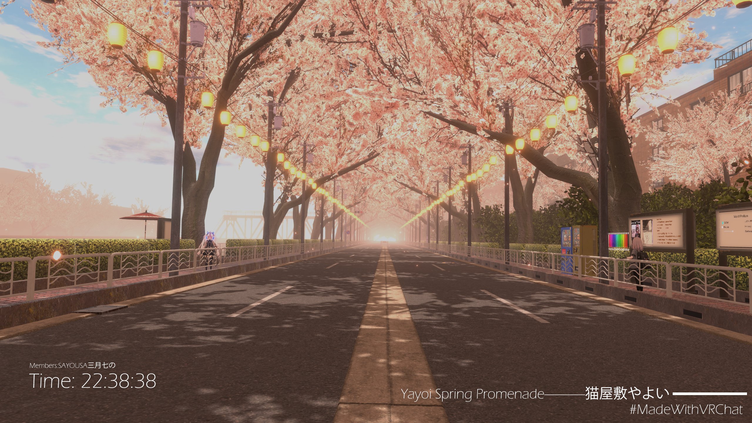 SAYOUSA:/三月七の (VRC隔離中) on Twitter: "Sakura Street. Yayoi Spring Promenade By 猫屋敷やよい #VRChatワールド ...