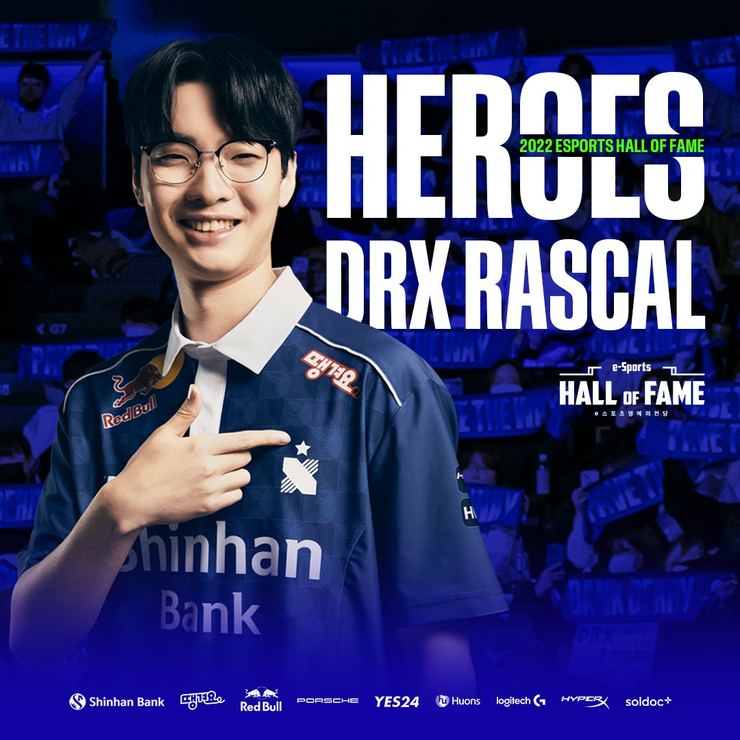 DRX on Twitter: "Congratulations to DRX Rascal on being part of the 2022 ESPORTS HEROES by KeSPA ...