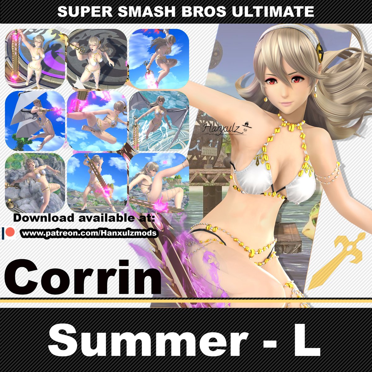 Hanxulz Ultimate Mods on Twitter: "SSBU Mod: Corrin.F (Summer L/D) Download Available here: http ...