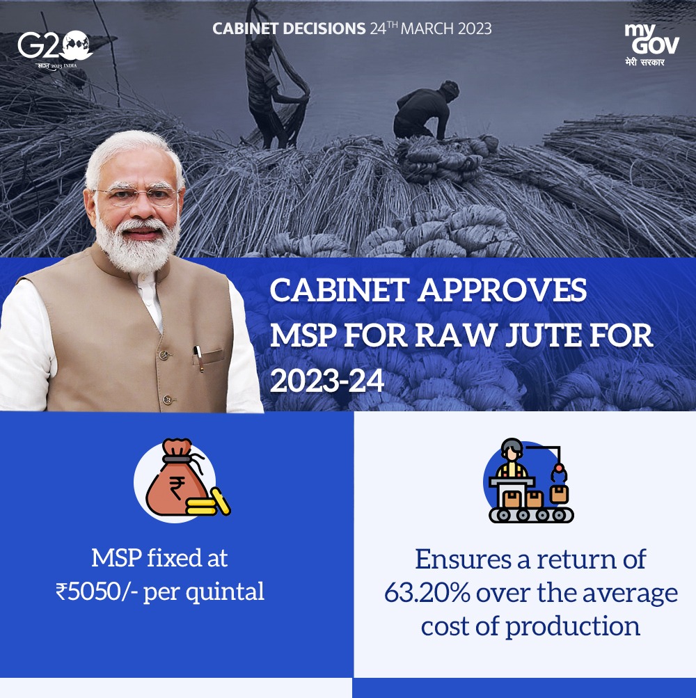 MyGovIndia on Twitter: "From subsidy for LPG connections to fixing MSP for Raw Jute, here are ...